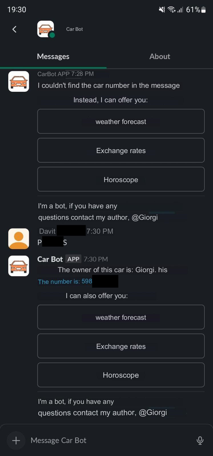 CarBot | Giorgi Dalakishvili | Personal Website